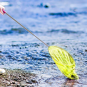 Coopay 5 Pack Telescopic Butterfly Nets Catching Insects Bugs Fishing Nets Great Outdoor Tools for Playing - Extendable from 14.6" to 33.4" (Blue Purple Orange Green Yellow)