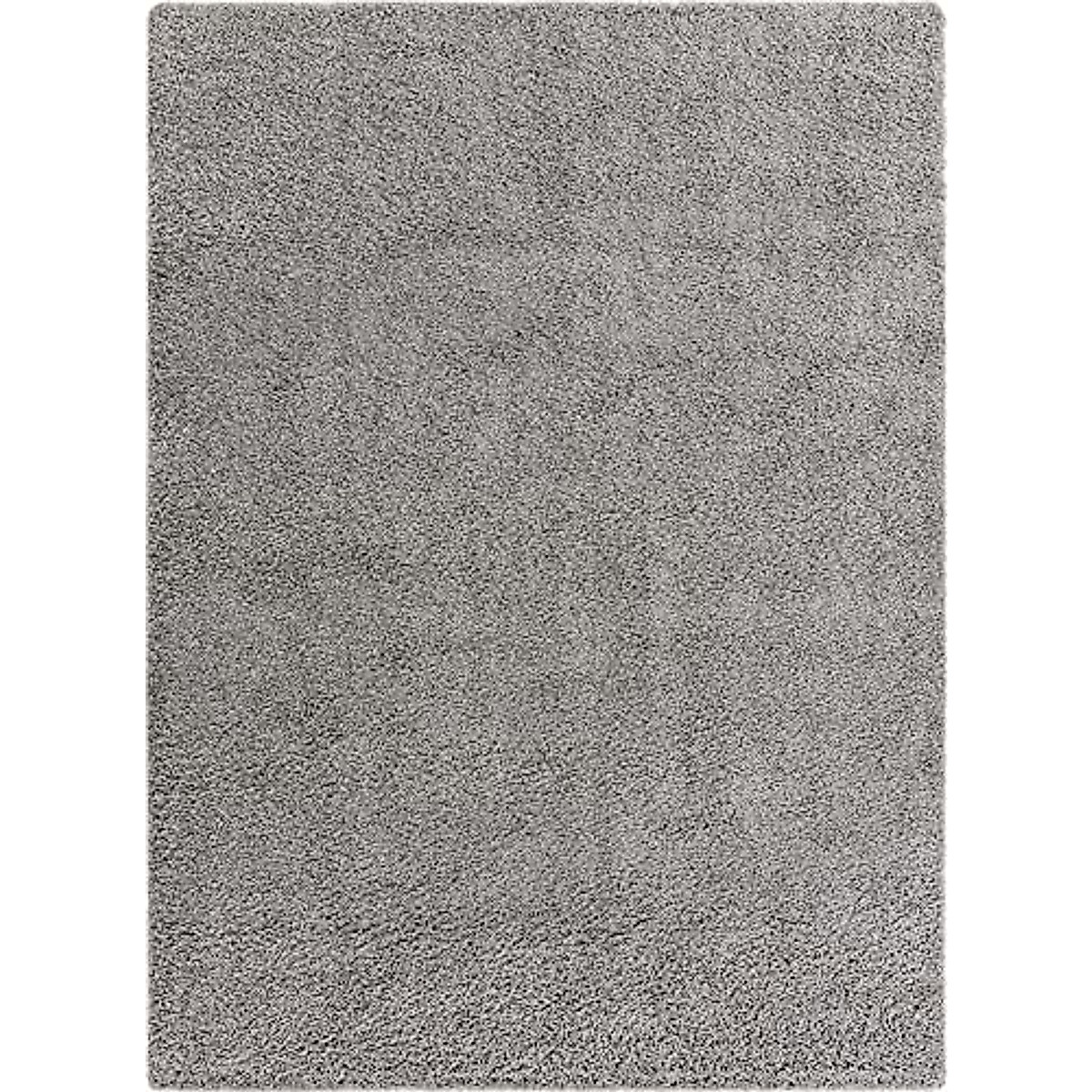 Rugs.com - Über Cozy Solid Shag Collection Rug – 9' x 12' Cloud Gray Shag Rug Perfect for Living Rooms, Large Dining Rooms, Open Floorplans