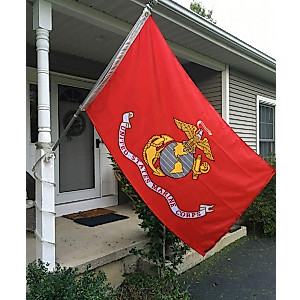 Marine Corps USMC Flag Double Sided 3x5 Outdoor Heavy Duty US Military Army Flags Long Lasting with 2 Brass Grommets