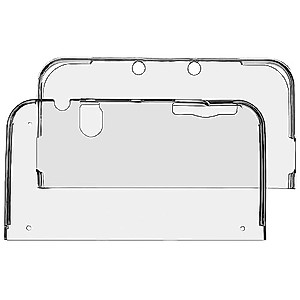 KlsyChry Transparent Hard Shell Case Cover Compatible with New Nintendo 3DS XL/LL, Replacement Protective New 3DS XL Crystal Clear Housing Case