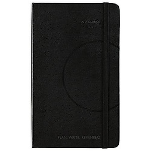 AT-A-GLANCE 2023 Weekly & Monthly Planner, Plan. Write. Remember, 5" x 8-1/4", Small, Pocket, Hardcover, Black (706D1005)