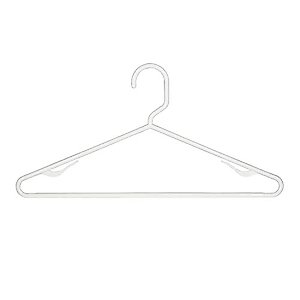 Woolite 6 Pack Plastic White Hangers