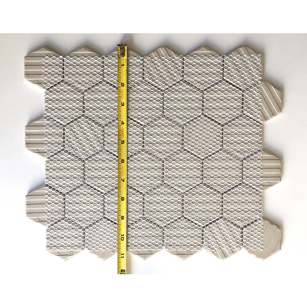 White 2" Hexagon Porcelain Mosaic Floor and Wall Backsplash Kitchen Bath