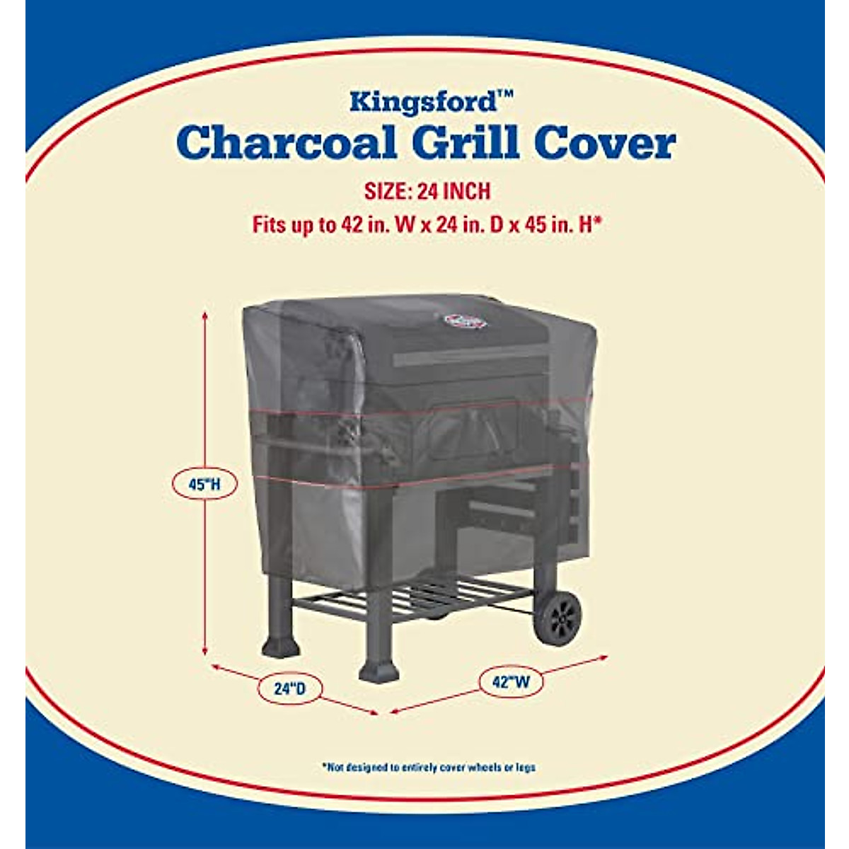Kingsford Black Grill Cover for model BC222