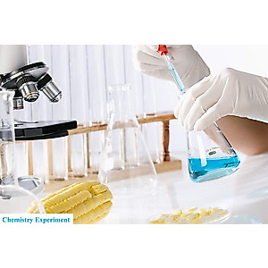 8PCS Thick Glass Graduated Dropper Pipettes Fluid and Liquid Pipettors 0.5ml, 1ml,2ml,3ml,5ml, 10ml,10CM,20CM with Caps and 2PCS Washing Brushes and 2PCS 20cm Glass Stir Rod(20cm-7.8inch)