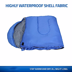 Toxz Sleeping Bag Lightweight Portable Waterproof Camping Bag for Single Person,Soft Fabric,Polyester Lining,Easily Be Wiped Clean,Machine Washable(Ship from US!)