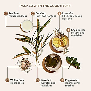 Botanic Tree Glycolic Acid Face Wash Travel Size (2oz., Pack of 3)- Facial Exfoliating Cleanser w/ 10% Glycolic Acid- Organic Anti Aging AHA Peel for Acne, Wrinkle Reduction-Natural Skin Facewash Scrub for Cystic Acne.