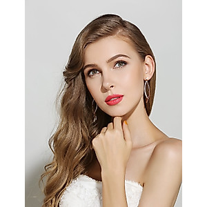 SBLING 18K Rose Gold Plated Cubic Zirconia Drop Earrings (1.5 cttw)