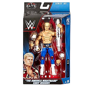 Mattel WWE Cody Rhodes Elite Collection Action Figure, Deluxe Articulation & Life-like Detail with Iconic Accessories, 6-inch