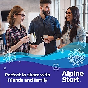 Alpine Start Premium Instant Coffee, Non-Dairy Coconut Creamer, 100% High Altitude Colombian Arabica Coffee, Non-GMO, Dairy Free, Soy Free, 5 Single Serve Packets, 0.74 oz (Pack of 1)
