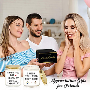 Best Friend Birthday Gifts for Women, Gifts for Women Birthday Unique, Funny Birthday Friendship Gifts for Best Friend Bestie BFF Classmate Coworker Women Girls - 14 Oz Scented Candles Thank You Gifts