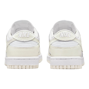 Nike Women's Dunk Low shoes, White/White/White, 7