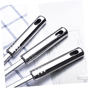 Abaodam 10 Pcs chef utensils cooking tools metal spatula stainless steel cookware stainless steel kitchen utensils stainless steel cooking utensils metal spoons seven piece set non stick