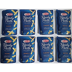 8-pack Variety, Barilla Ready Pasta: 2 pouches each of Rotini, Penne, Elbows, and Gemelli [2020]