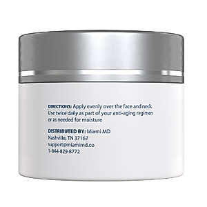 MiamiMD Age-Defying Lift & Firm Cream - Anti Aging and Skin Firming For All Types Paraben Free, Fragrance Free Cruelty Free BHA Free 50 ml (1.7oz)