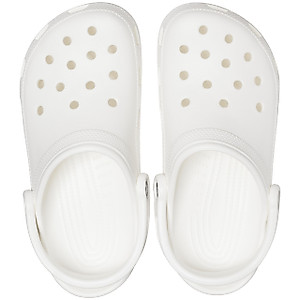 Crocs Unisex-Adult Classic Clogs (Best Sellers), White, 8 Men/10 Women