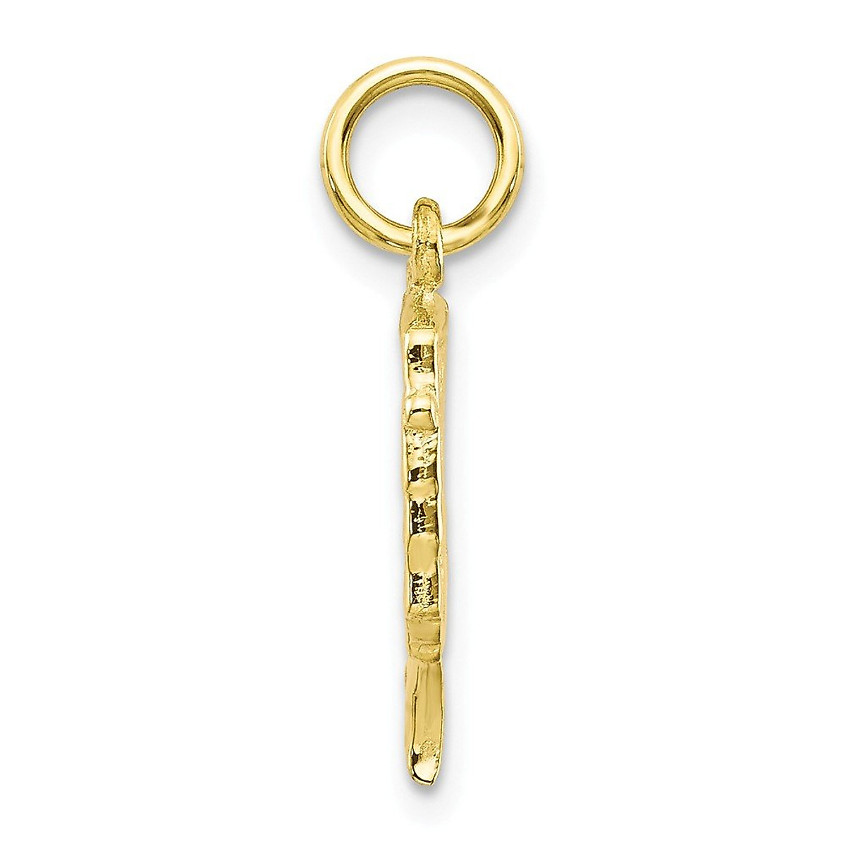 10k Yellow Gold Solid Bust of Nefertiti Charm Souvenir Pendant - 20mm x 9mm