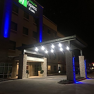 1000LED 4 Pack LED Canopy Light, 65W 8,000Lm 300W HID/HPS Equal, 10" x 10", LED Shop Light, 5000K, AC100-277V, Waterproof IP65, Gas Station Canopy Light