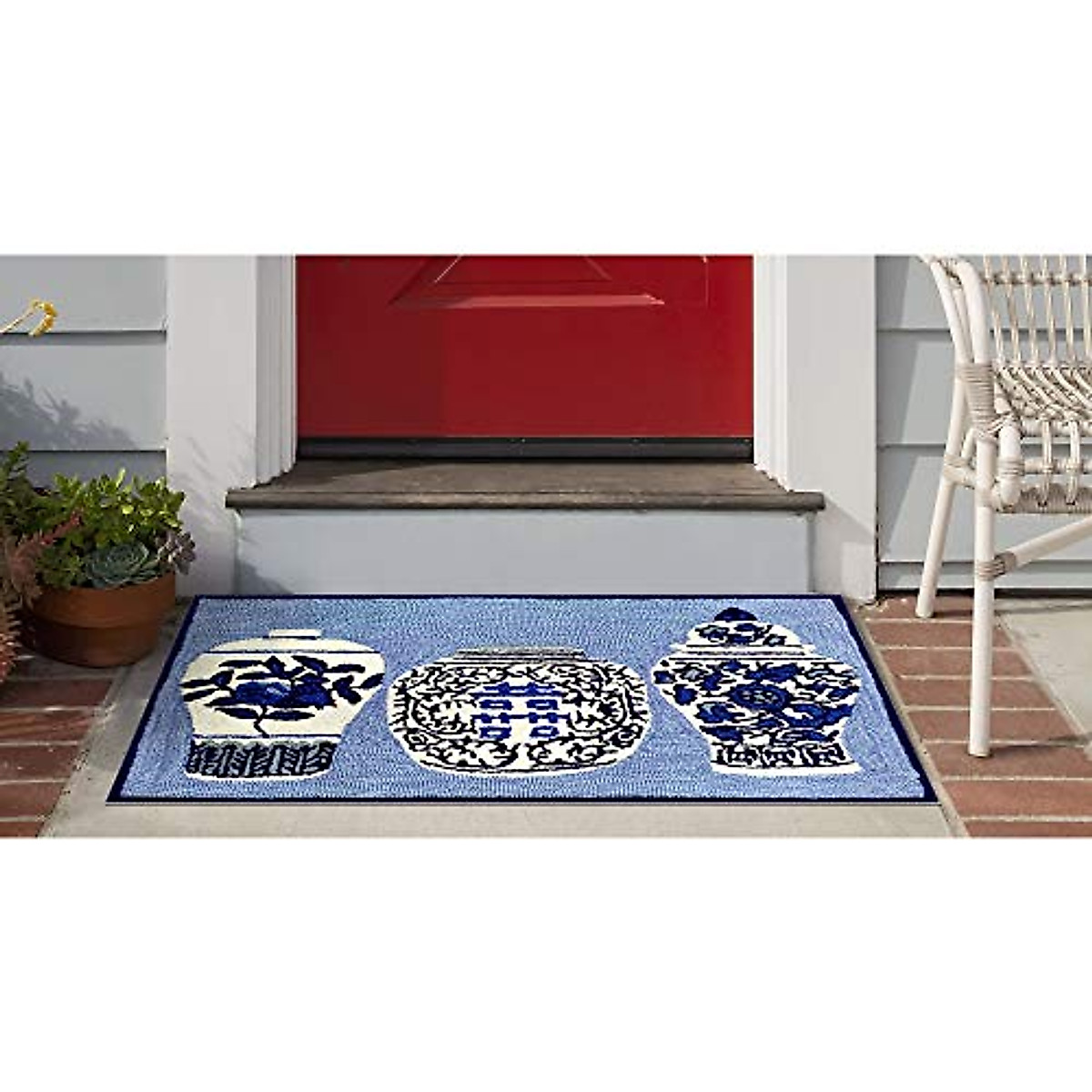 Liora Manne Frontporch Indoor/Outdoor Rug, 1 ft 8 in x 2 ft 6 in, Ginger Jars