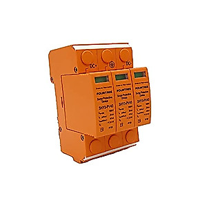 1Pcs SPD 3P 20~40KA 1000V DC Surge Protector Arrester Device Household Switch Solar Power System PV Combiner