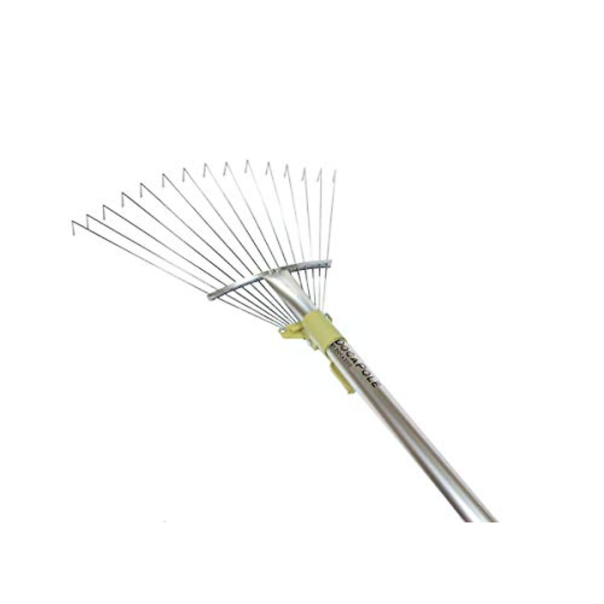 DocaPole Roof Rake Extension Pole Attachment - Adjustable Roof Rake Attachment for Cleaning Leaves, Sticks and Debris - Standard Acme Threading - Dual-Use Yard Rake for Lawn (Pole Sold Separately)