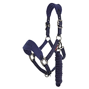 LeMieux Vogue Fleece Headcollar - Halter & Leadrope (Plum - X-Full)