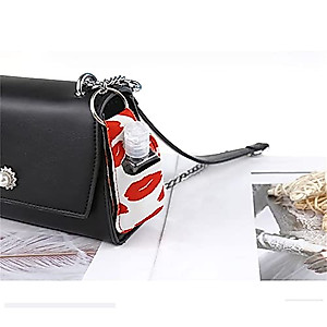 Johtae Makeup Pallet Organizer Holder for Lipstick Lip Balm Gloss Holder Stocking Stuffers Gift for Women Holder Keychains Lipstick Holder Keychains with Metal Makeup Storage Organizer (D, One Size)