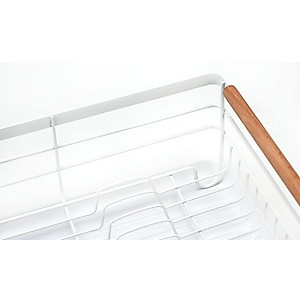 Dish Drying Rack, Space-Saving Kitchen Dish Rack, Rustproof Dish Racks for Kitchen Counter with Cutlery Holder, Drying Rack for Dishes, Knives, Spoons, and Forks