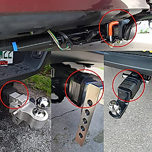 3PCS 2 Inch Hitch Receiver Silencer Pad, Fit for Adjustable Ball Mounts, Eliminate Noise and Provide Cushion Between Receivers and Tow Hitches, Reduce Rattle Pad Fits Trailer Hitch Receiver