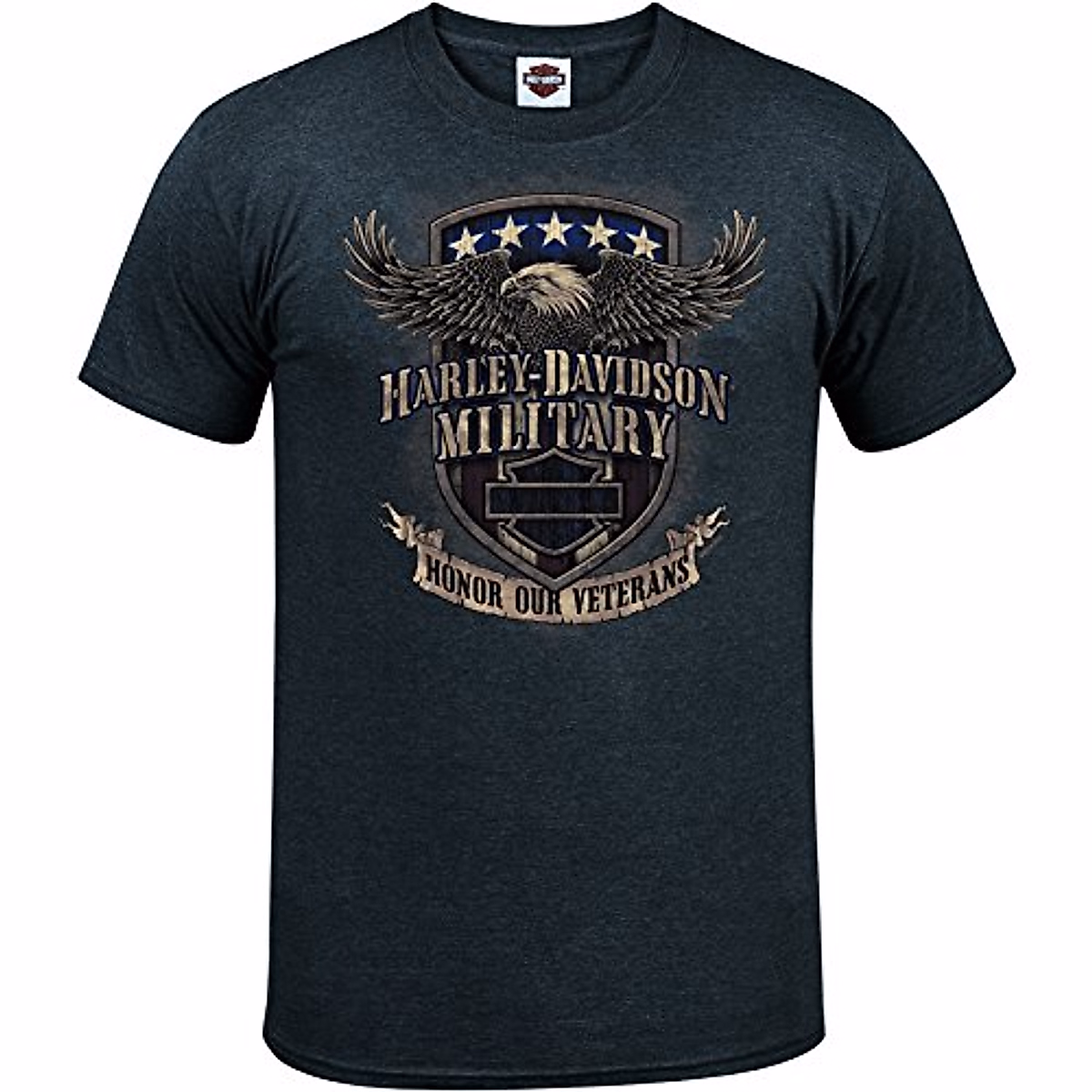 Harley-Davidson Military Men's Graphic T-Shirt - Overseas Tour | Veterans Support XL