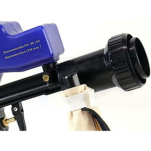 LE LEMATEC Sand Blaster Recycling Attachment Kit for Dustless Sandblasting, Includes Recycling Hood, Steel Nozzle and Storage Bag for All LE LEMATEC Sandblaster Models (AS118-9-1S)