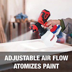 Sun Joe 24V-PS1 24-Volt IONMAX Cordless HVLP Handheld Paint Sprayer Kit, 3 Spray Patterns, W/ 4.0-Ah Battery + Charger