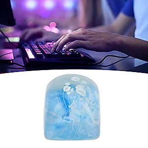 Gaming Keycaps, Hand Carved DIY Resin Keycaps for Cherry MX Switch Keyboard, Vivid Color, Gift for Home,Girl,Boy to DIY Gaming Keyboard (Blue)