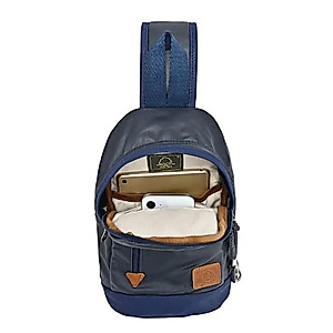 Urban Light Coated Canvas Sling Bag (Navy)