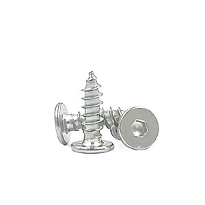 10pcs 304 Stainless Steel Flat Head Hexagonal self-Tapping Ultra-Thin Flat Head self-Tapping Thin Flat Head Hexagonal self-Tapping Screws Hexagon Socket Screws (Size : M5*12)