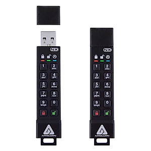 Apricorn 128GB 256-Bit AES XTS Hardware Encrypted Secure USB 3.0 Memory Key (ASK3-NX-128GB)