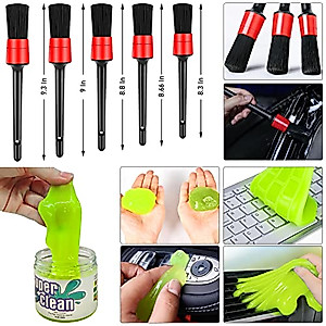 Jaronx 24PCS Car Detailing Drill Brush Kit, Car Detailing Kit, Car Detailing Brush Set (Car Drill Brushes, Car Drill Polishing Pads, Detailing Brushes, Wash Mitt/Sponge, Wire Brushes, Cleaning Gel)…