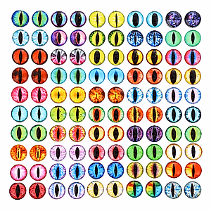 UND 100Pcs Googly Wiggle Eyes for DIY Self Adhesive Craft Sticker Wiggle Eyes for Children School Classroom Arts & Crafts Models 10mm