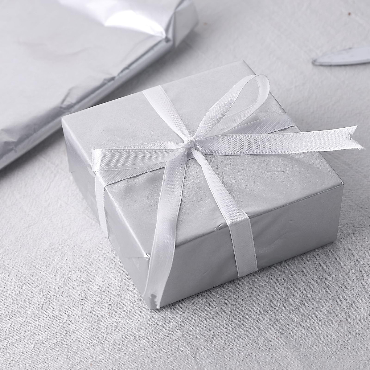 Shindel 86 Sheets Silver Tissue Paper, Gift Wrap Paper Bulk Gift Wrapping Tissue Paper for Gift Bags Packaging DIY Crafts 22 x 14 Inch