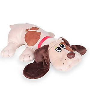 Basic Fun Pound Puppies Classic Stuffed Animal Plush Toy - Great Gift for Girls & Boys - 17" - Beige with Brown Spots