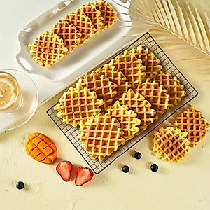 SCDGRW Pack of 5 Cooling Rack, 10” x 16” Wire Rack Baking Rack, Oven Cooking Rack, Heavy Duty Baking Rack For Oven Cooking,Fit Half Sheet Panf, Roasting, Cooking, Drying