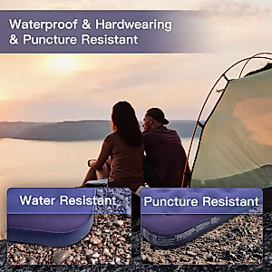 GiftWay Twin Size Camping Air Mattress - 9" Raised Inflatable Mattress Portable Comfort Flocked Blow Up Airbed with Patch Kit - Air Bed for Guests/Home/Travel/Housewarming Gifts