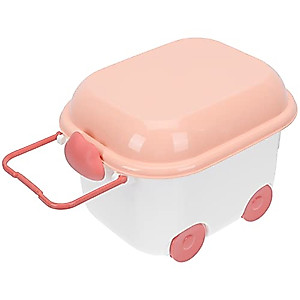Cabilock Storage Basket Bins Storage Box Box with Wheel Box Chest with Wheel Rolling Storage Box with Wheels Stackable Nursery Bin