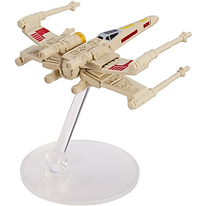 Hot Wheels Star Wars Starships 40th Anniversary X-Wing 5 Vehicle, Red