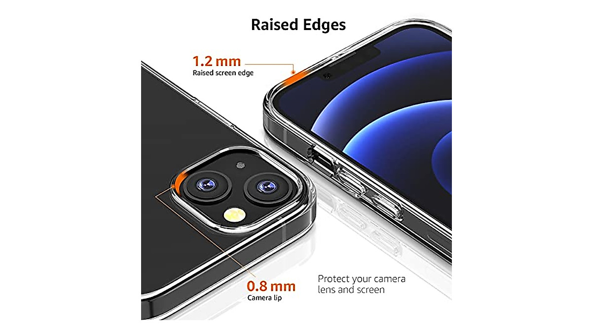 Amazon Basics Clear TPU Case for iPhone 13 Mini | Slim & Durable