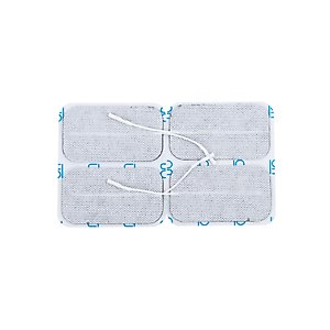 Physical Therapy 081071604 ValuTrode Cloth Electrodes, 2" x 3.5" Rectangle, Pack of 4