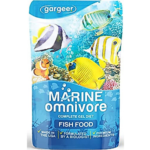 Gargeer 3oz Marine Fish Food for Advanced Breeders. Complete Saltwater Fish Gel Diet. Proudly Made in The USA, Using Premium Ingredients, Ocean Reef Nutrition, Fortified Gourmet Formula. Enjoy...