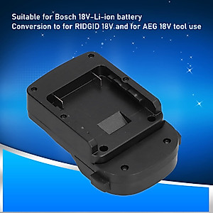 Battery Converter Adapter Dock Power Connector Battery Conversion Kit for Bosch 18V‑Li‑ion to for RIDGID 18V