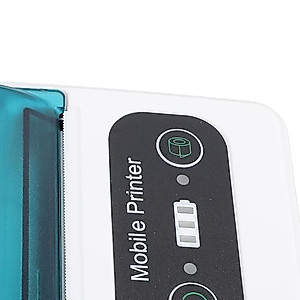 Yunseity Bluetooth Receipt Printer, 58mm Mini Cordless Invoice Bill POS Printer, Mobile Thermal Printer for Retail Store Restaurant Businesses, Bill Paper Printer for Android for iOS