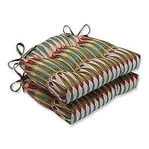 Pillow Perfect Acela Adobe Reversible Chair Pad, Set of 2,Multicolored